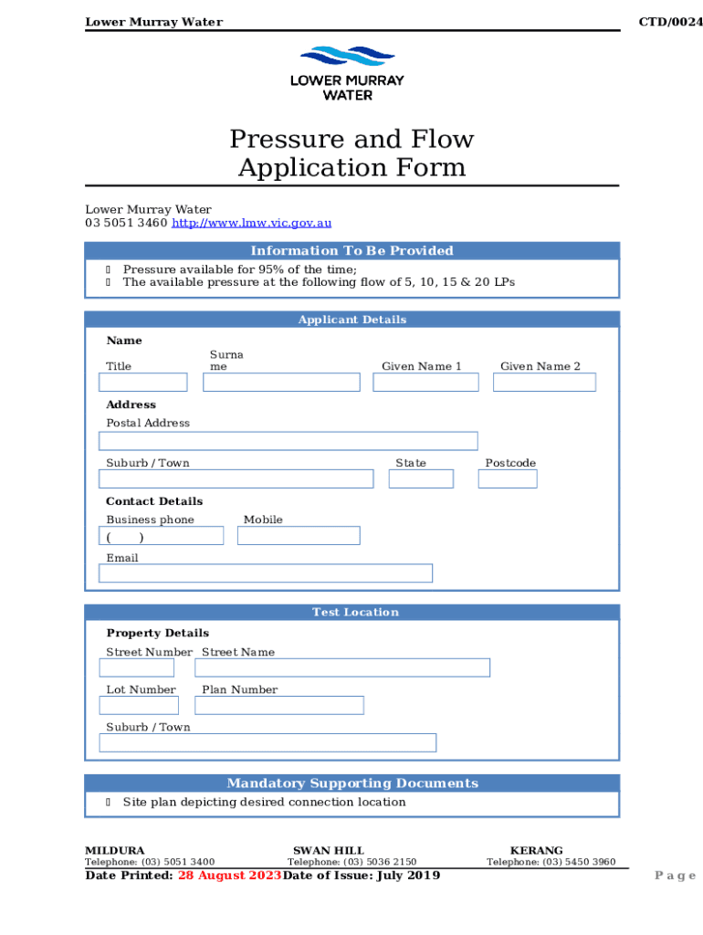 Pipe pressure and flow ination Doc Template | pdfFiller