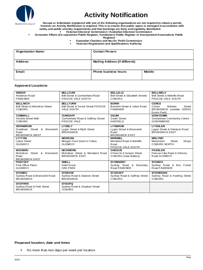 Out of Hours Permit Application Doc Template | pdfFiller