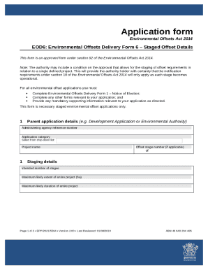 Environmental Offsets Delivery 6: Staged Offset Details Doc Template ...