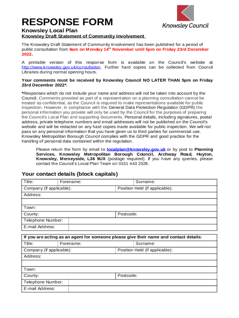 Statement of Community Involvement Adopted Version ... Doc Template ...