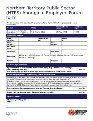 Northern Territory Public Sector (NTPS) Aboriginal Employee Forum - Doc ...