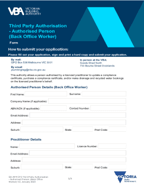 Fillable Online Third Party Authorisation Fax Email Print - pdfFiller
