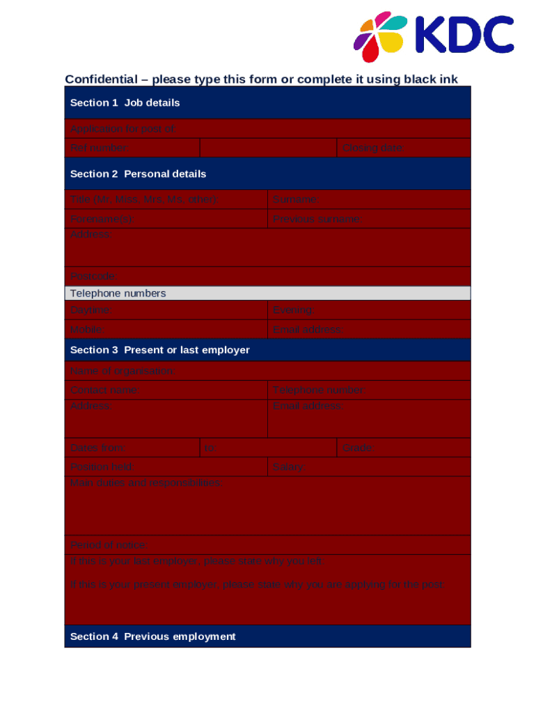 Job Application with Biodata, at, Topics, Examples Doc Template | pdfFiller