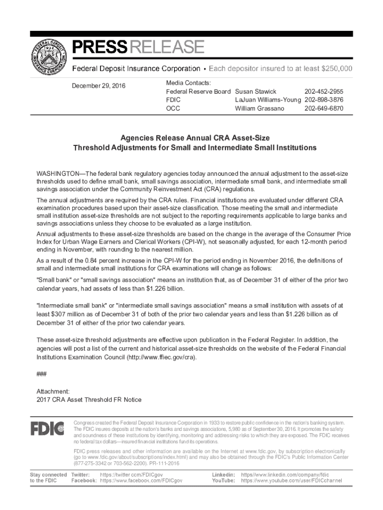 Fillable Online Joint Release Federal Reserve Board of Governors ...