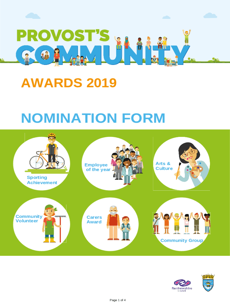 8th Grade Compassion & Selfless Service Award Doc Template | pdfFiller