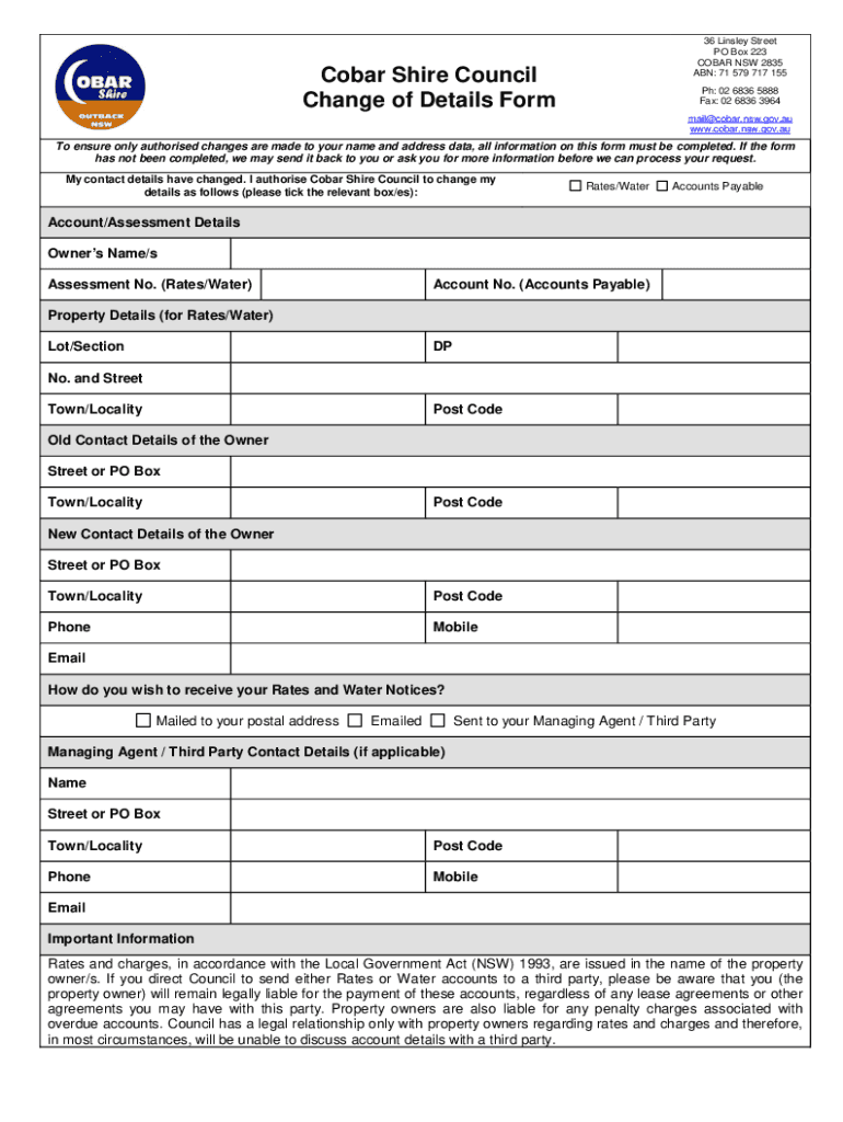 Fillable Online Compliance Certificate - Cobar Shire Council - NSW - ABLIS Fax Email Print ...