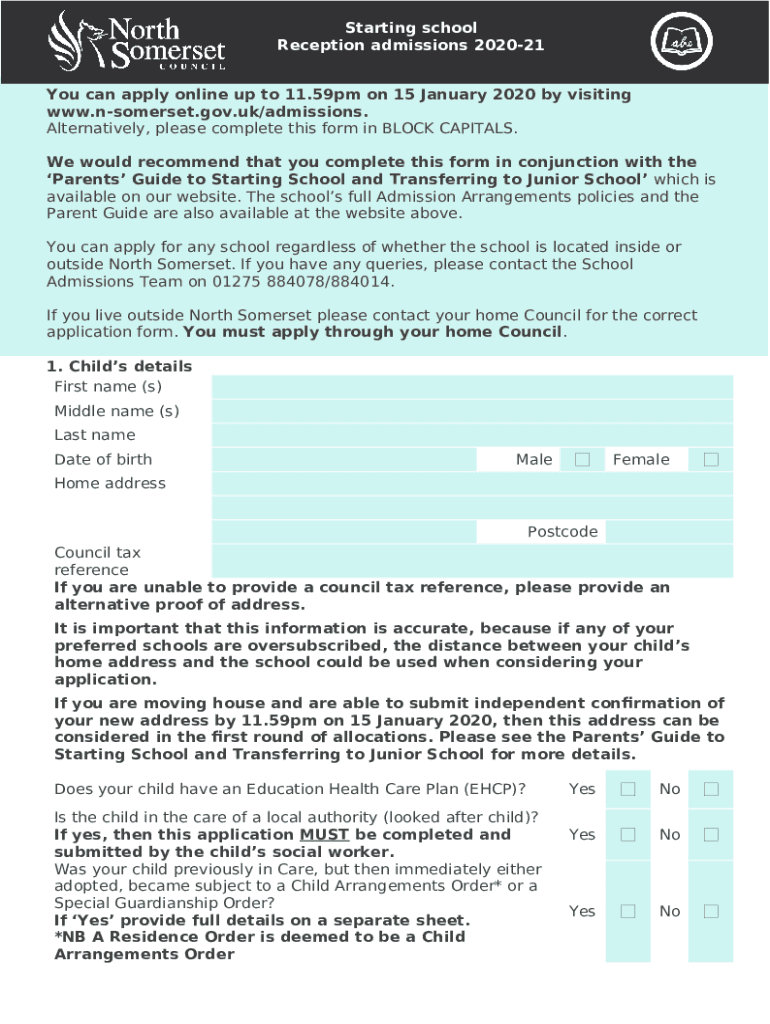 paper application - starting school. ... Doc Template | pdfFiller