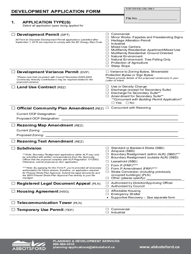 Fillable Online Building and Development Permit Online Application Fax ...