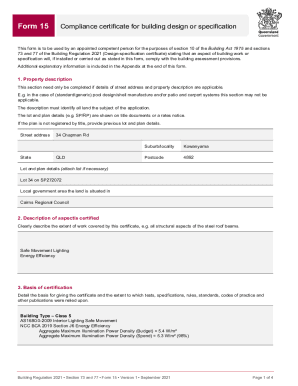 Fillable Online Building regulations approval: Use a competent person ...