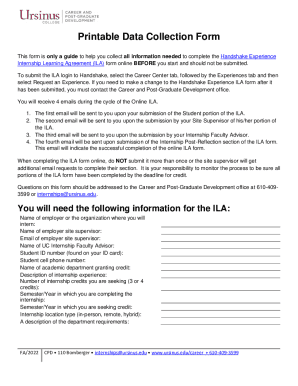 Fillable Online HOW TO FILL OUT THE INTERNSHIP LEARNING ... Fax Email ...