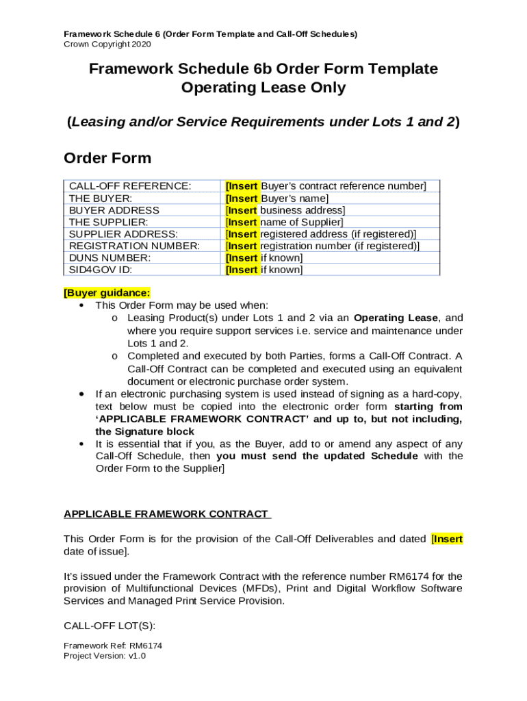 Framework-Schedule-6b-Order--Template-Operating- ... Doc Template ...
