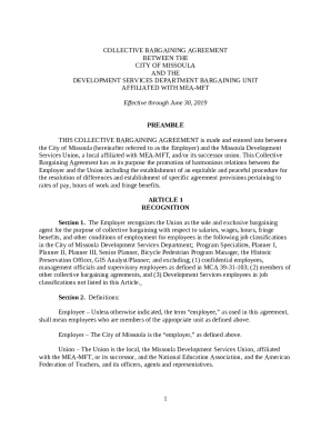 collective bargaining agreement and wage schedule - ftp ci missoula mt ...