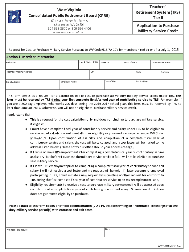 Fillable Online QDRO for West Virginia State Retirement Systems Fax Email Print - pdfFiller