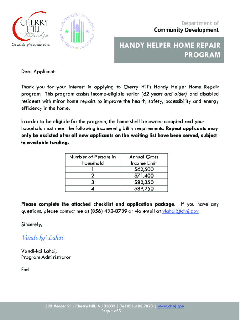 Fillable Online Handy Helpers Request Form Fax Email Print - pdfFiller
