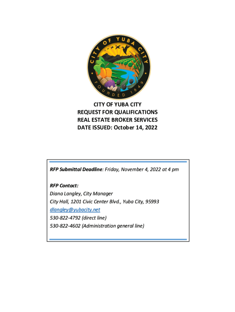 Fillable Online RFP Contact: Fax Email Print - pdfFiller