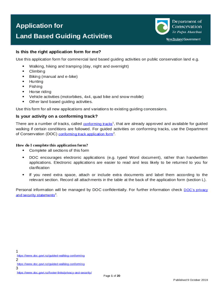 Notice of Activity to Register for Activities on Public Land ... Doc ...