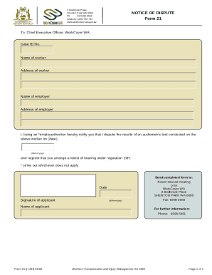 -21-Notice-of-Dispute Doc Template | pdfFiller