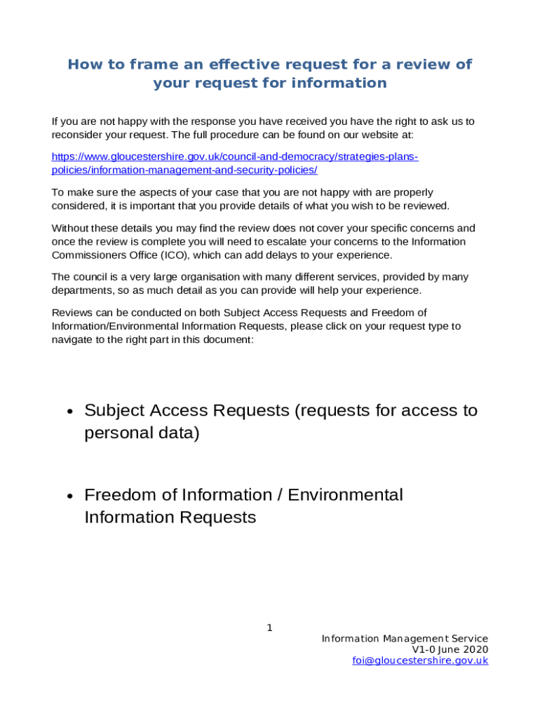 How to write an effective request for ination Doc Template | pdfFiller