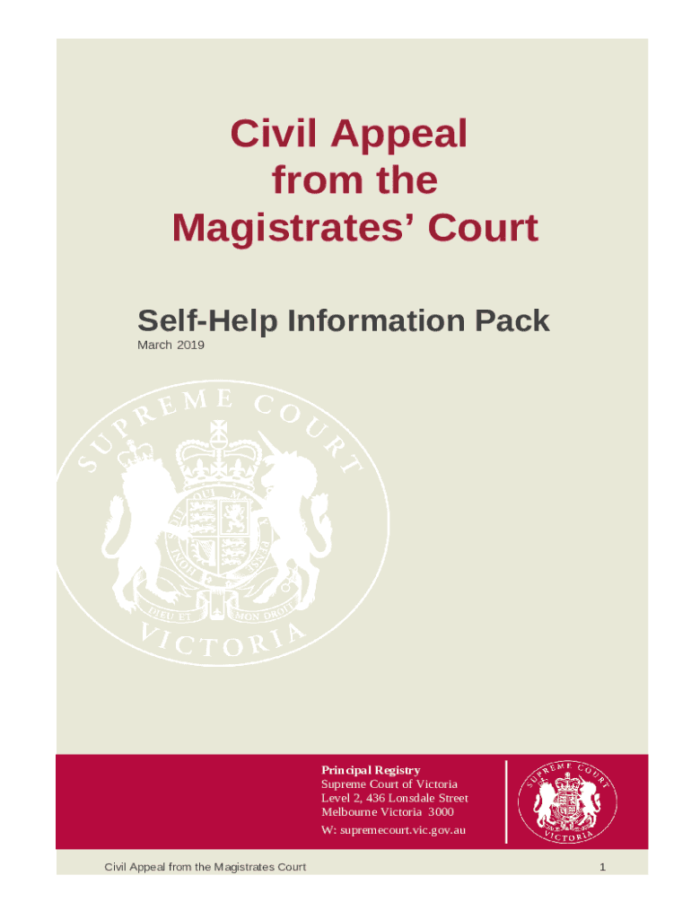 Civil Appeal from the Magistrates' Court Rules and s Doc Template ...