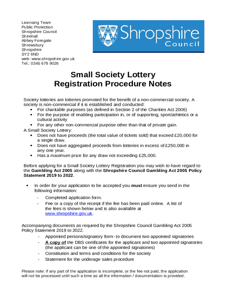 Lotteries application Doc Template | pdfFiller