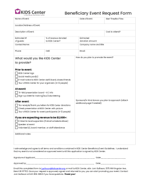Fillable Online Event Request Form Template Fax Email Print - pdfFiller