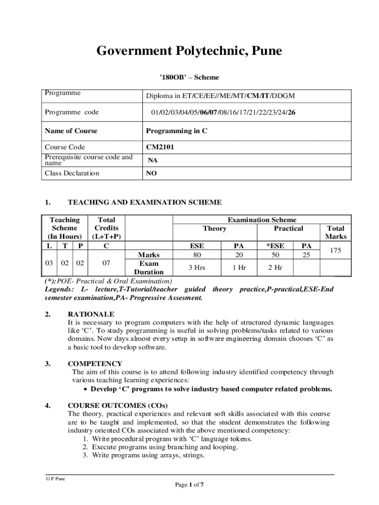 Fillable Online gppune ac Government Polytechnic, Pune Fax Email Print ...