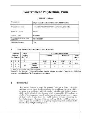 Fillable Online gppune ac GOVERNMENT POLYTECHNIC, PUNE Fax Email Print ...