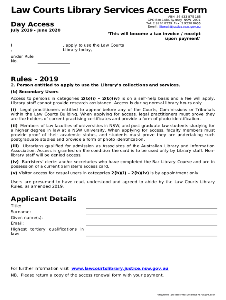 Practitioner Day Access Doc Template | pdfFiller