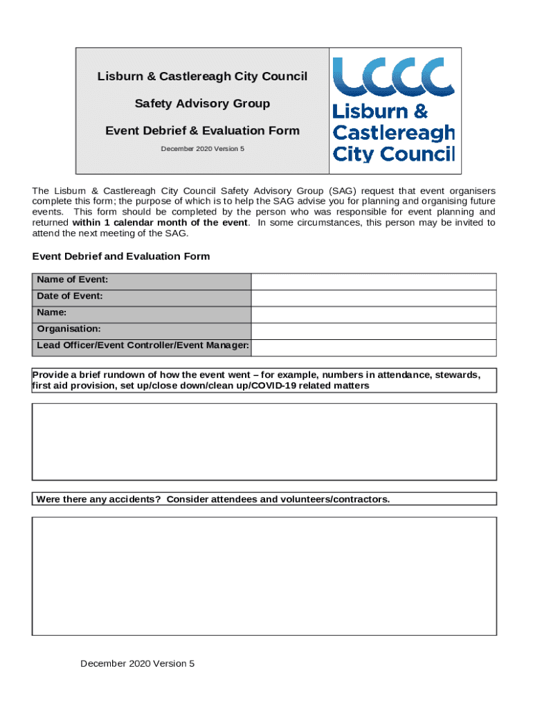 Event Debrief and Evaluation Doc Template | pdfFiller