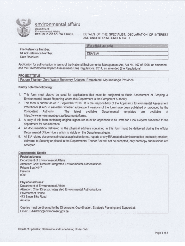 Fillable Online Appendix L- Specialist Declaration.pdf Fax Email Print - pdfFiller