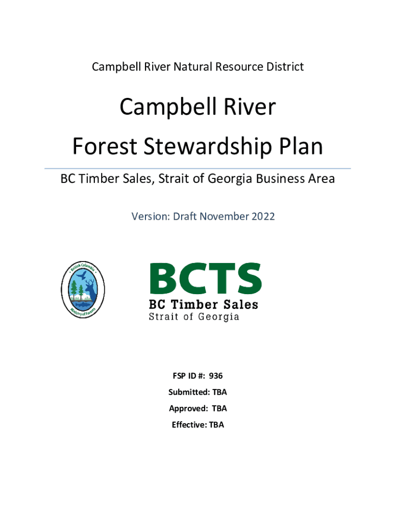 Fillable Online BC Timber Sales, Strait of Georgia Business Area Forest ...