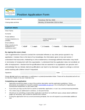 Black on Board application Doc Template | pdfFiller