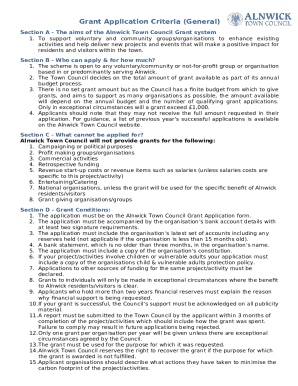 GRANT APPLICATION (General Grants) - alnwick-tc gov Doc Template ...