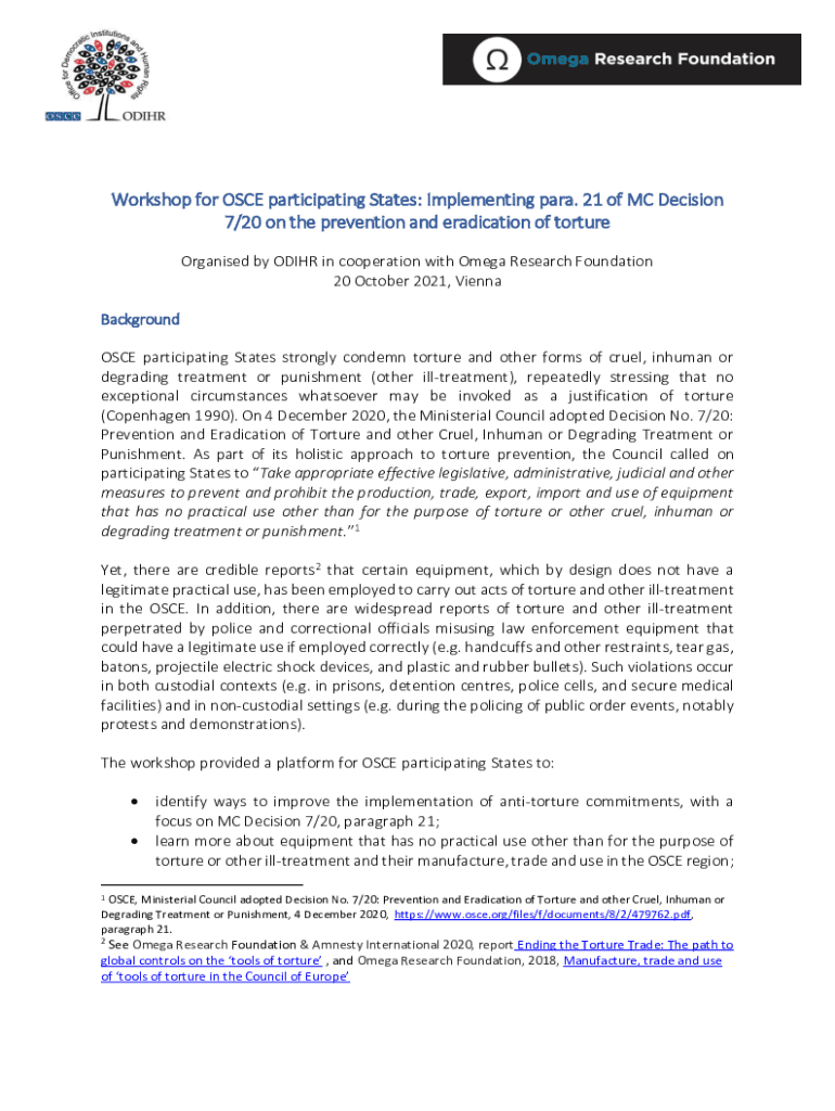Fillable Online Optional Protocol To The Convention Against Torture And