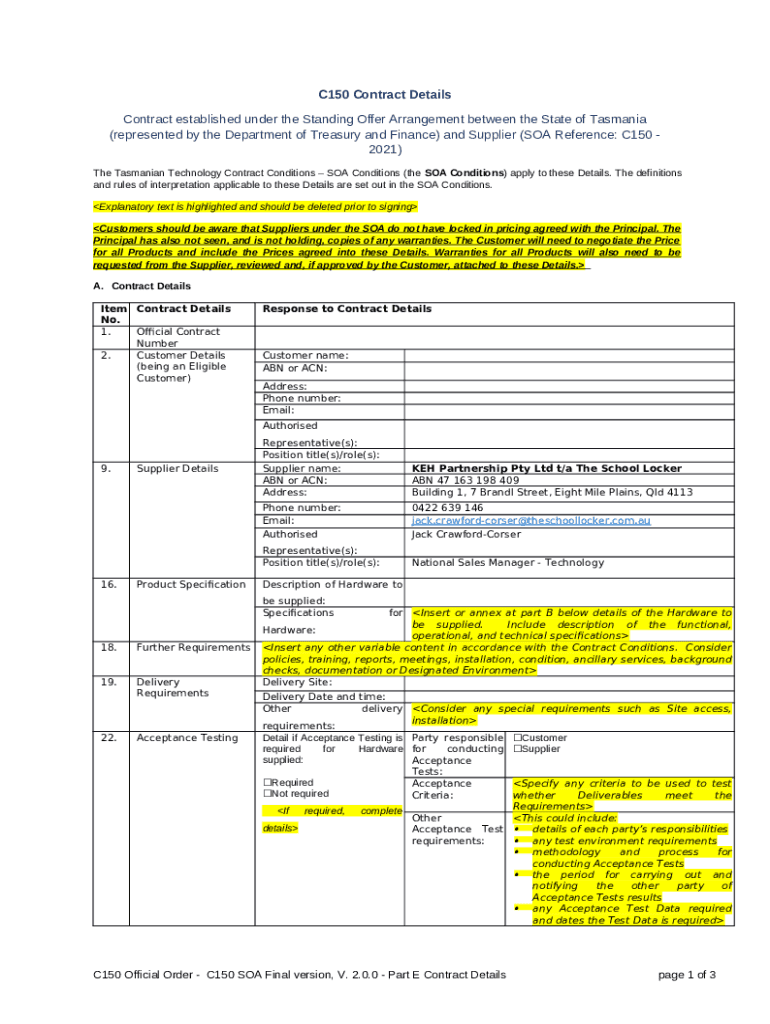 The School Locker C150 Order Doc Template | pdfFiller