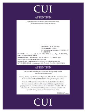 Fillable Online Controlled Unclassified Information Markings: What They ...