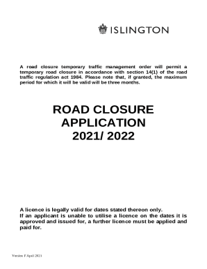 Temporary traffic regulation orders for special events Doc Template ...