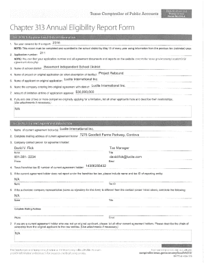 Fillable Online Texas Franchise Tax Report Forms for 2016 Fax Email ...
