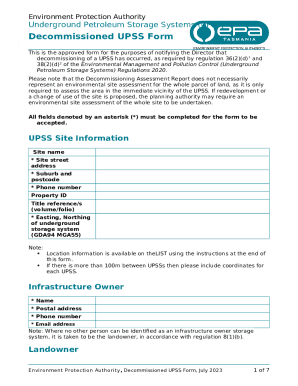 Decommissioned UPSS Doc Template | pdfFiller