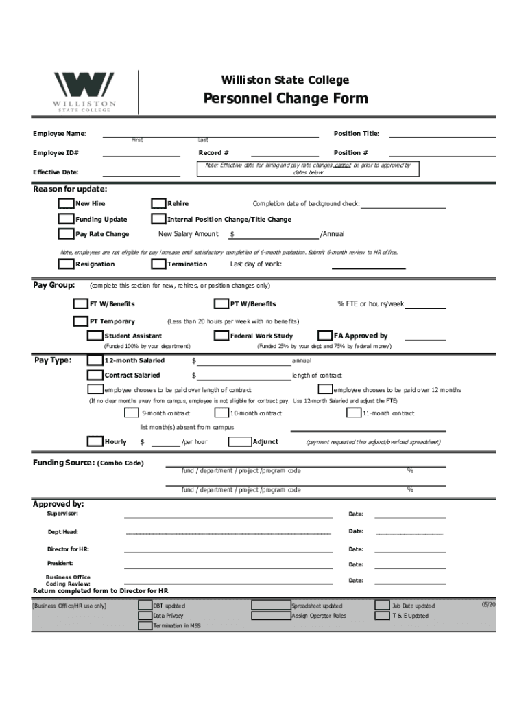 Fillable Online Position # Fax Email Print - pdfFiller