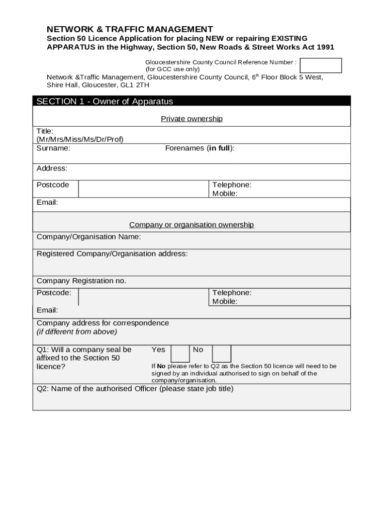 NETWORK & TRAFFIC MANAGEMENT Doc Template | pdfFiller