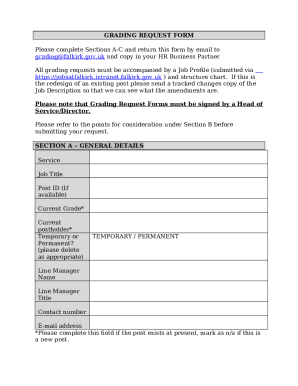 Re-grading Request Doc Template | pdfFiller