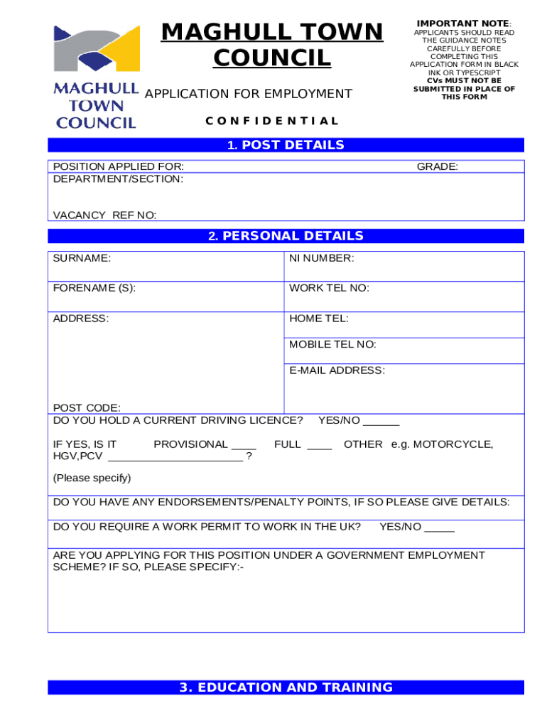 Application Guidance Notes - Studylib - maghull-tc gov Doc Template ...