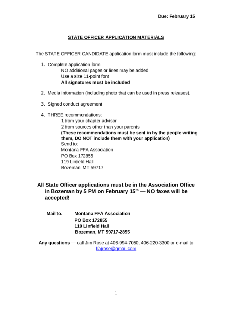 State Officer Intent To Serve Packet Doc Template | pdfFiller