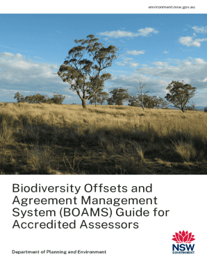 Fillable Online www environment nsw gov Biodiversity Offsets and ...