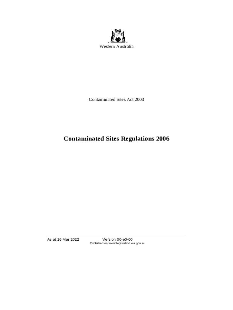 Explanatory notes for Contaminated Sites Bill Doc Template | pdfFiller