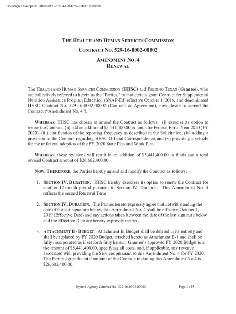 Fillable Online 529-16-0002-00002 amendment no. 4 renewal Fax Email ...
