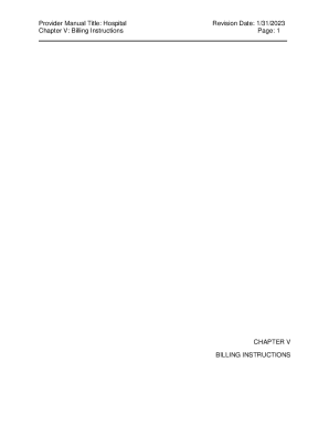 Fillable Online General Billing Instructions Fax Email Print - pdfFiller