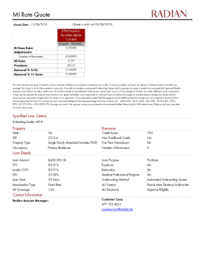 Fillable Online Essent Encompass Rate Quote Tip Sheet ... Fax Email Print - pdfFiller