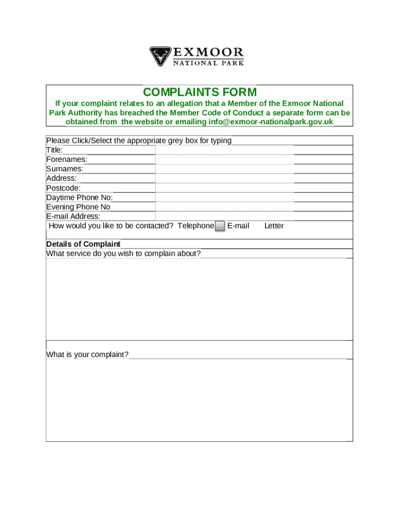 APPENDIX A COMPLAINTS PROCEDURE A GUIDE FOR ... Doc Template | pdfFiller